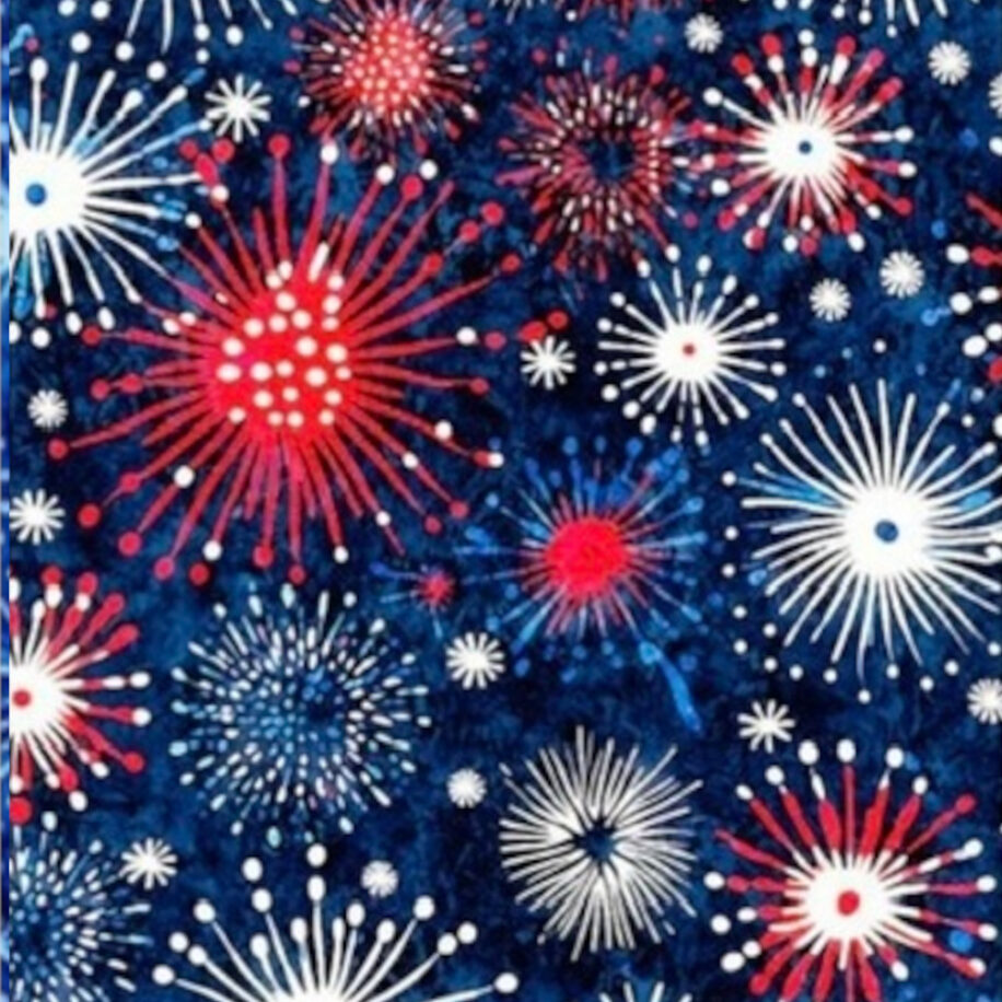 108" Patriotic Red White and Blue Star Burst
